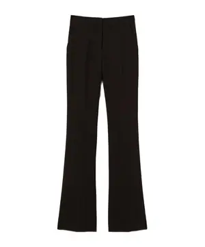 TWINSET Straight-leg Pants With Oval T Logo - Black