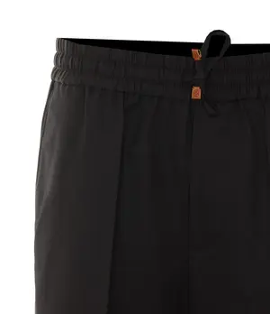 Drole De Monsieur Elastic Waist Pants - Black