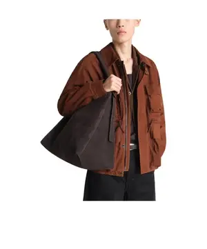 LEMAIRE Belted Hobo Bag In Suede