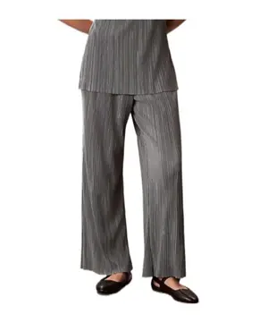 Calvin Klein Crinkled Wide-leg Pants