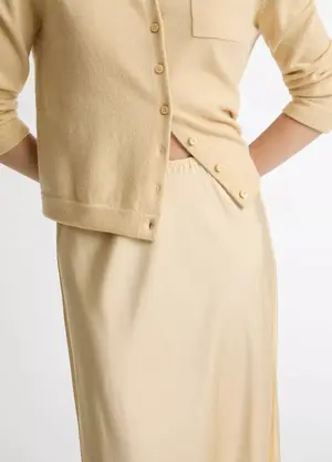 Vince Matte Satin Slip Skirt
