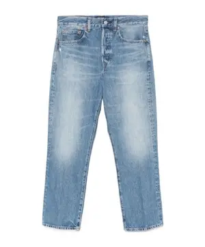 Polo Ralph Lauren Cropped Jeans With Logo Patch - Blue