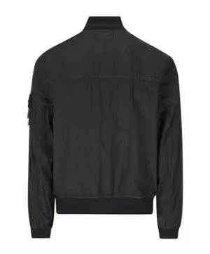 Stone Island Compass Patch Zip-up Bomber Jacket