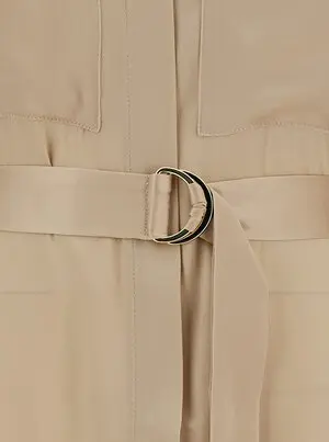 SEMICOUTURE Lapel Long-sleeved Dress