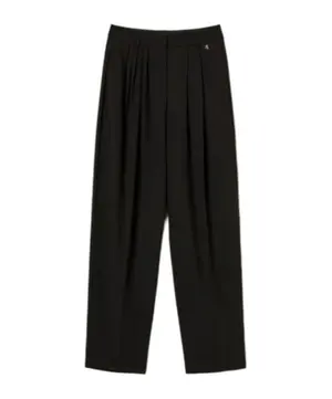 TWINSET Pleated Palazzo Pants - Black