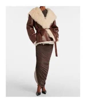 Magda Butrym Long-sleeved Leather Jacket