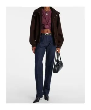 Magda Butrym Long-sleeved Leather Jacket