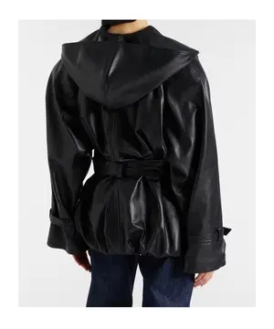 Magda Butrym Long-sleeved Leather Jacket