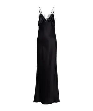 NILI LOTAN Sylas Spaghetti Strap Dress - Black