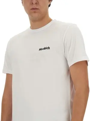 Woolrich Logo Detailed Crewneck T-shirt