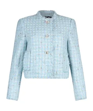 Liu Jo Buttoned Jacket - Light Blue