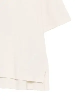 Woolrich Logo Embroidered Side-slit T-shirt