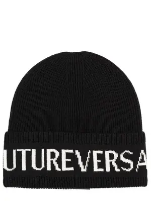 Versace Logo Beanie Hat