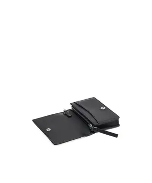 GANNI Card Holder In Blue With Flap And Dog