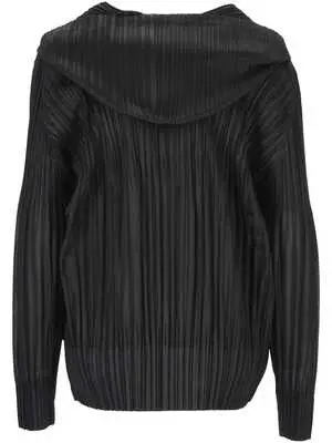 PLEATS PLEASE BY ISSEY MIYAKE Pleats Please Issey Miyake Fluffy Basics Hooded Blouse