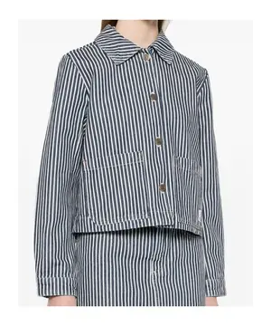 A.p.c. Frida Striped Single-breasted Jacket