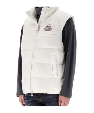Pyrenex Down Vest With Stand Collar And Zip Closure