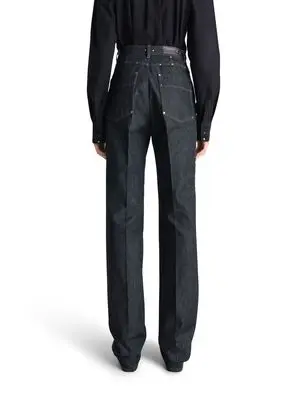 LEMAIRE Straight High-waisted Pants With Studs