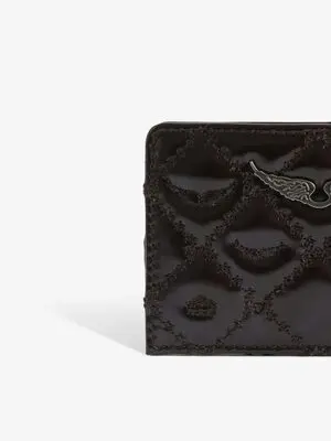 Zadig&Voltaire Vintage Quilted Leather Card Holder
