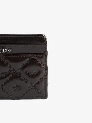 Zadig&Voltaire Vintage Quilted Leather Card Holder