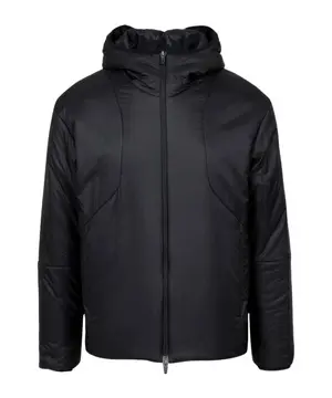 Herno Hooded Zipper Cotton Suit - Black