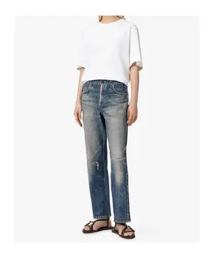 ALLSAINTS Distressed Straight Leg Jeans