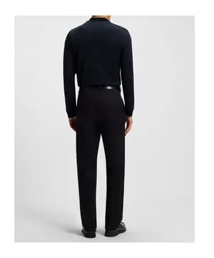 Hugo Boss Zip Long-sleeved Polo Shirt