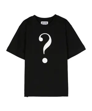 Moschino Question Mark-print T-shirt - Black