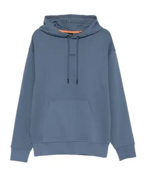 Hugo Boss Pouch Hooded Sweatshirt - Blue