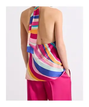 Marella Silk Halterneck Top