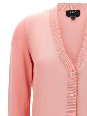 A.p.c. Logo Detailed V-neck Cardigan