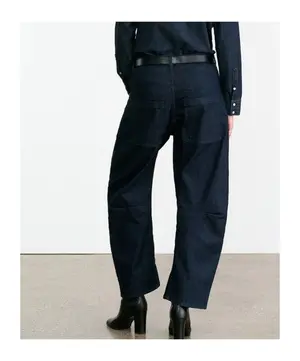 NILI LOTAN Denim Trousers With Belt Loops