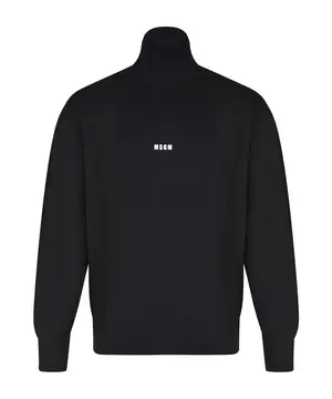 MSGM High Neck Sweatshirt - Black