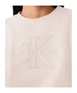 Calvin Klein Cotton Terry Monogram Sweatshirt