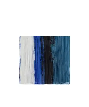 PLEATS PLEASE BY ISSEY MIYAKE Pleated Abstract-print Top - Blue