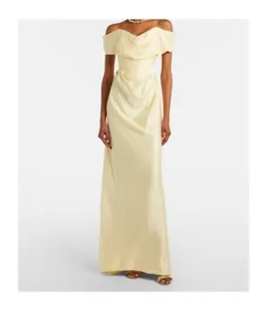 VIVIENNE WESTWOOD Nova Cocotte Draped Bustier Gown - Nude