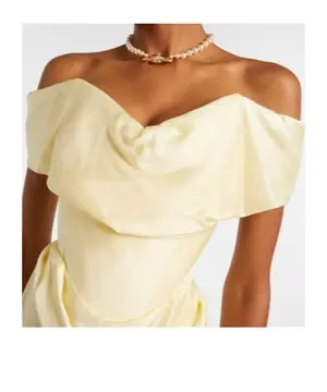 VIVIENNE WESTWOOD Nova Cocotte Draped Bustier Gown - Nude