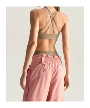 Adidas By Stella McCartney Asmc Jersey Sports Bra - Brown Moss