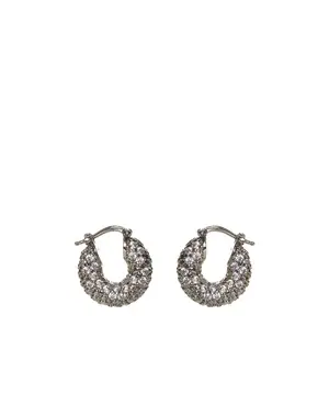 JIL SANDER Embellished Hoop Earrings