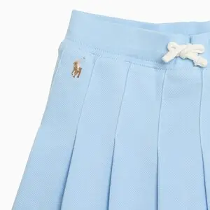 Polo Ralph Lauren Pleated Overlapping-panel Piqué Shorts With Drawstring