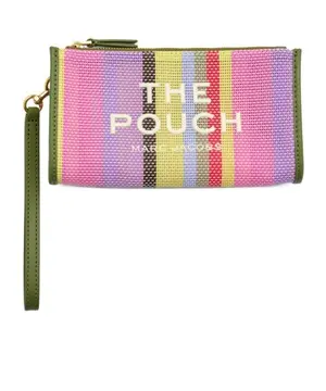 Marc Jacobs The Pouch Stripe Mesh Make Up Bag - Multicolor