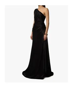 Nina Ricci Long Asymmetric Satin Gown