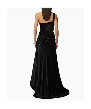 Nina Ricci Long Asymmetric Satin Gown