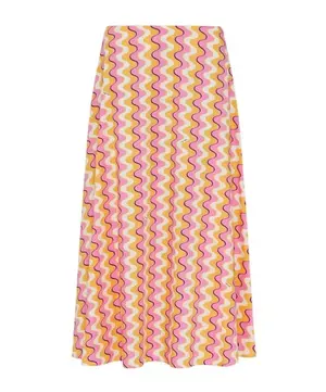 Marella Flared Midi Skirt With All-over Print