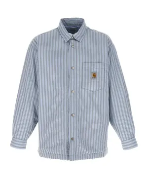 Carhartt Work In Progress Grimsby Stripe Shirt Jacket - Gray