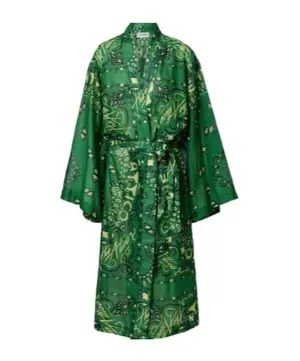Attico Bandana Cotton Muslin Kaftan