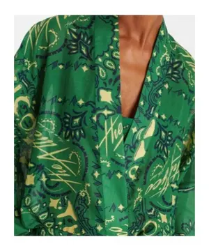 Attico Bandana Cotton Muslin Kaftan