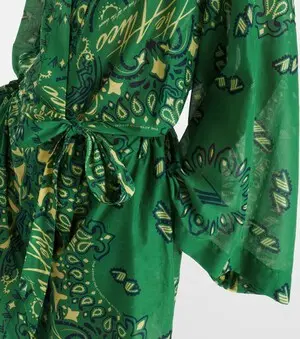 Attico Bandana Cotton Muslin Kaftan