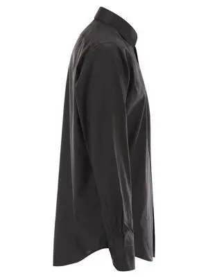 Hugo Boss Long-sleeved Curved Hem Shirt