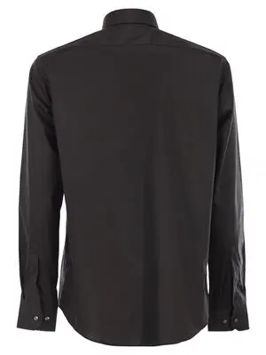 Hugo Boss Long-sleeved Curved Hem Shirt